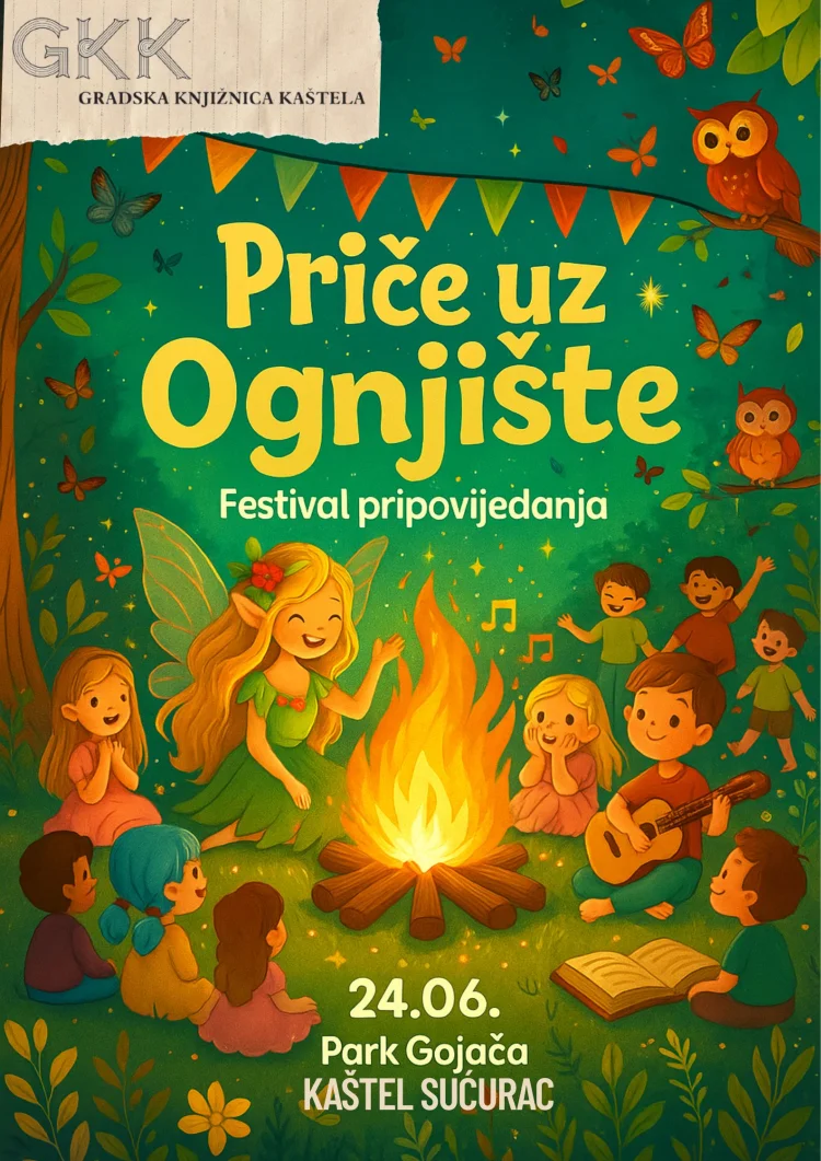 "Priče uz ognjište – festival pripovijedanja" Gradske knjižnice Kaštela